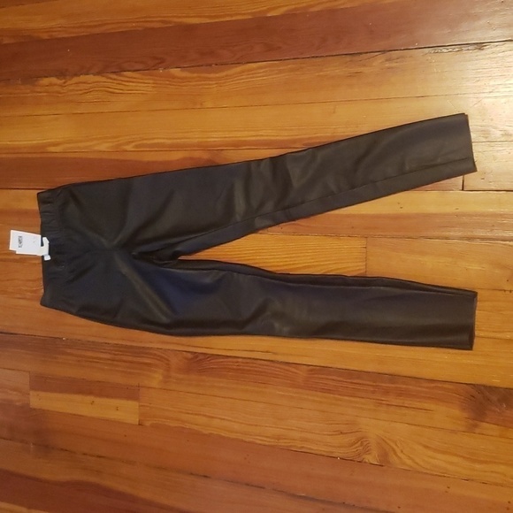 H&M | Pants & Jumpsuits | Nwt Hm Fake Leather Leggings | Poshmark